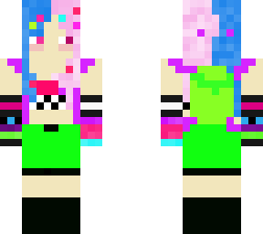 Kandi/Rave girl | Minecraft Skin