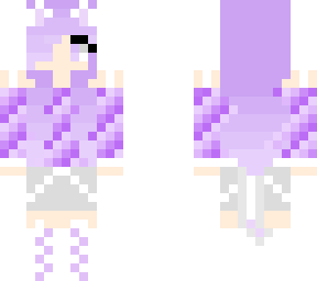Pastel Purple Cat Girl | Minecraft Skin