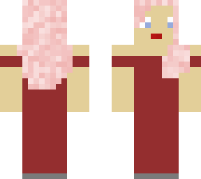 red dress girl | Minecraft Skin