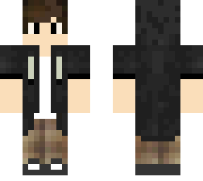 Black Hoodie Boy | Minecraft Skin