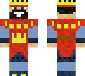 Clash Royale Red King | Minecraft Skin