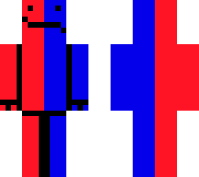 red and blue | Minecraft Skin