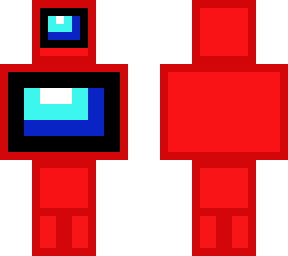Red crewmate and Little Crewmate | Minecraft Skin