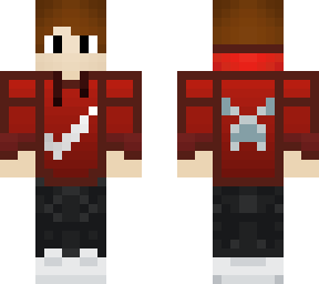 Red Nike Hoodie | Minecraft Skin