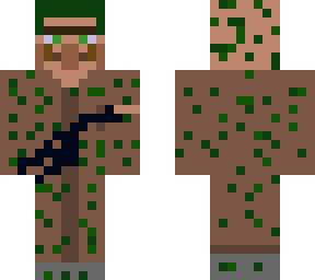 Army Villager With Cammo | Minecraft Skin