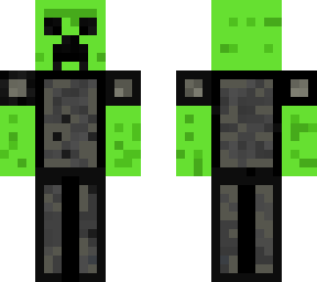 Creeper wearing netherite armor | Minecraft Skin