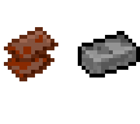netherite and netherite scrap | Minecraft Skin