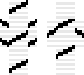 barber shop swirl black and white thing | Minecraft Skin