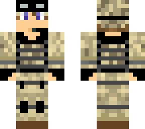 desert marpat camo (removable vest, boots, and helmet) | Minecraft Skin