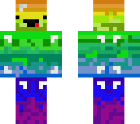 Rainbow Noob | Minecraft Skins