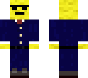yellow wool with suit | Minecraft Skin