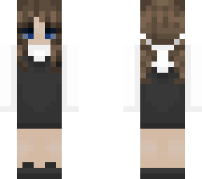 black slip dress | Minecraft Skin