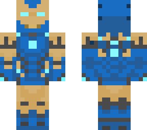 Blue iron man | Minecraft Skin