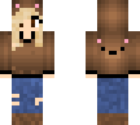 Edited Bear Girl | Minecraft Skin