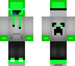 Green cute gamer creature | Minecraft Skin