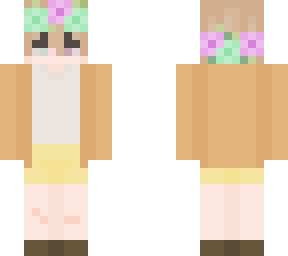 Summer/ Fall Boi With Flower Wreath Crown ~ Finished Skin Request For ...