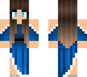 Beautiful Blue Prom Dress | Minecraft Skin