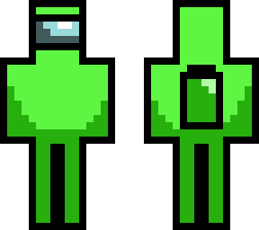Lime Crewmate | Minecraft Skin