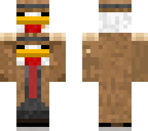poultry man holding poultry man | Minecraft Skin