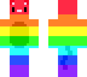 Rainbow Cat | Minecraft Skin