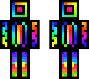 Rainbow man | Minecraft Skin