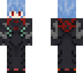 rei ayanami black plug suit | Minecraft Skin