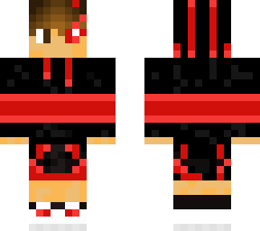 Black And Red Clothes | Minecraft Skin