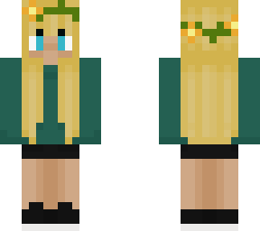 Flower wreath girl | Minecraft Skin