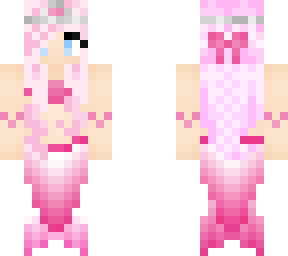 Pink mermaid | Minecraft Skin