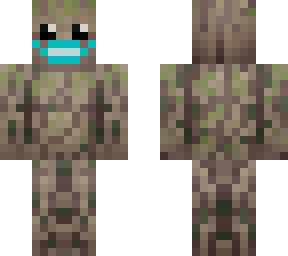 quarantined groot | Minecraft Skin