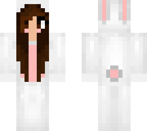 brown haired bunny girl | Minecraft Skin