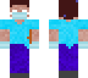 Herobrine w/ face mask and gloves | Minecraft Skin