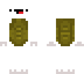White Derpy Turtle | Minecraft Skin
