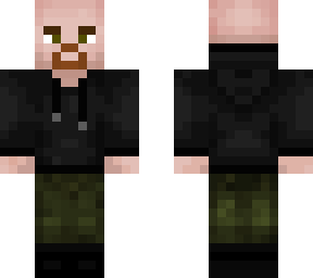 Bald hoodie cargo pants skin taken from planet minecraft | Minecraft Skin