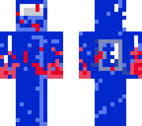 blue was the imposter (among us) | Minecraft Skin