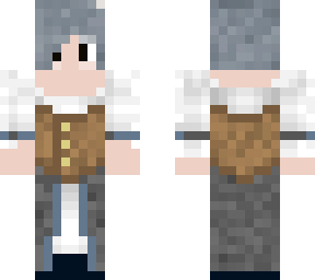 Female Villager Grey 3C | Minecraft Skin