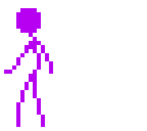 purple stick man | Minecraft Skin