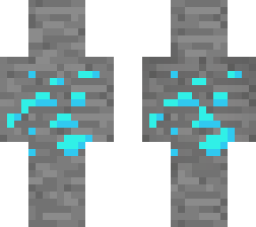 Diamond ore man | Minecraft Skin