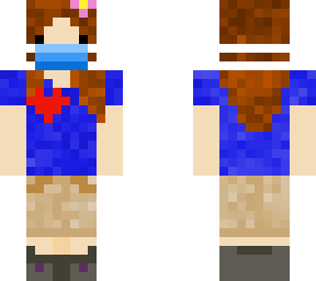 Girl with mask | Minecraft Skin