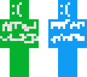 Green Screen of Death and Blue Screen of Death | Minecraft Skin
