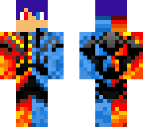 Magma and Ice Gamer Boy | Minecraft Skin