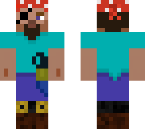 Pirate Steve | Minecraft Skin