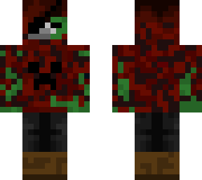 Red Zombie Pirate | Minecraft Skin