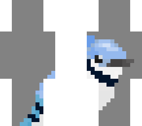 Blue jay pixel art | Minecraft Skin