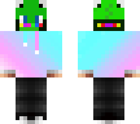 rainbow frog hat | Minecraft Skins