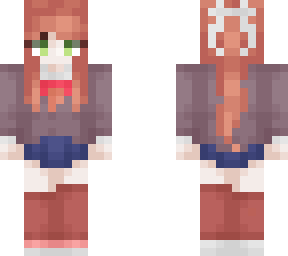 Monika Ddlc | Minecraft Skins