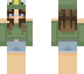 Cute froggy girl | Minecraft Skin
