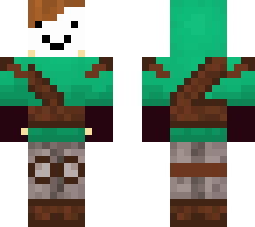 Dream SAD-ist Version with shoulder and knee armor | Minecraft Skin