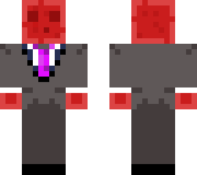 Red Slime Tuxedo | Minecraft Skin