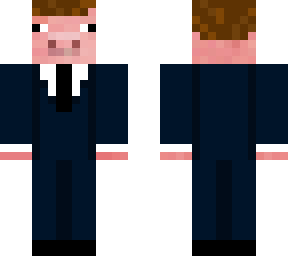 Secret agent Pig | Minecraft Skin